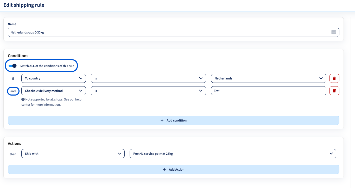 How to create shipping rules – Sendcloud Help Center